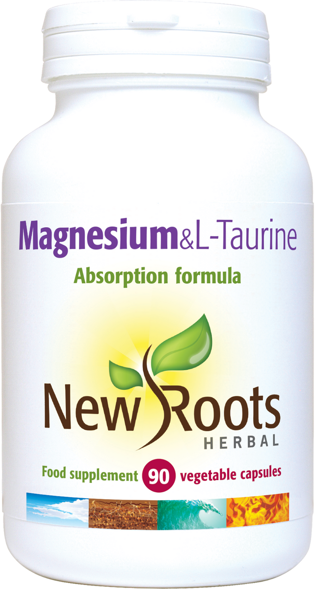 New Roots Herbal Magnesium & L-Taurine, 90 Capsules | Revital