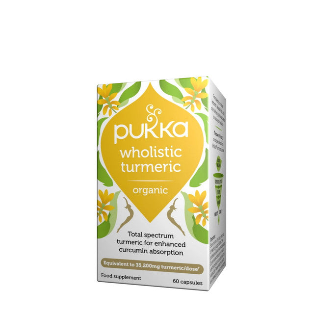 Pukka Herbs Pukka Wholistic Turmeric, 60 Capsules | Revital
