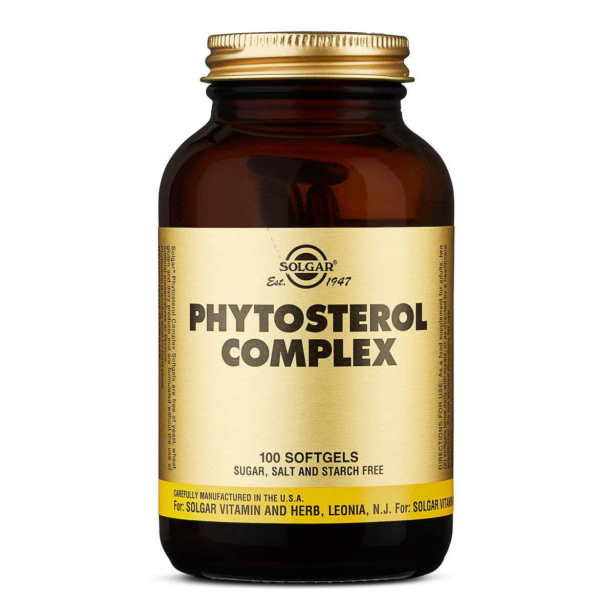 Solgar Phytosterol Complex, 1000mg, 100 SoftGels | Revital