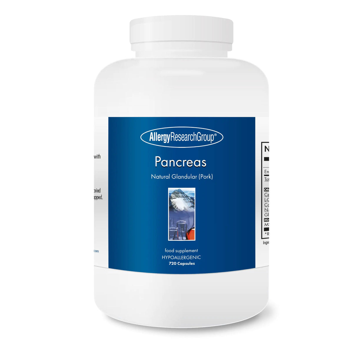 Allergy Research Pancreas (Pork), 720 Capsules | Revital