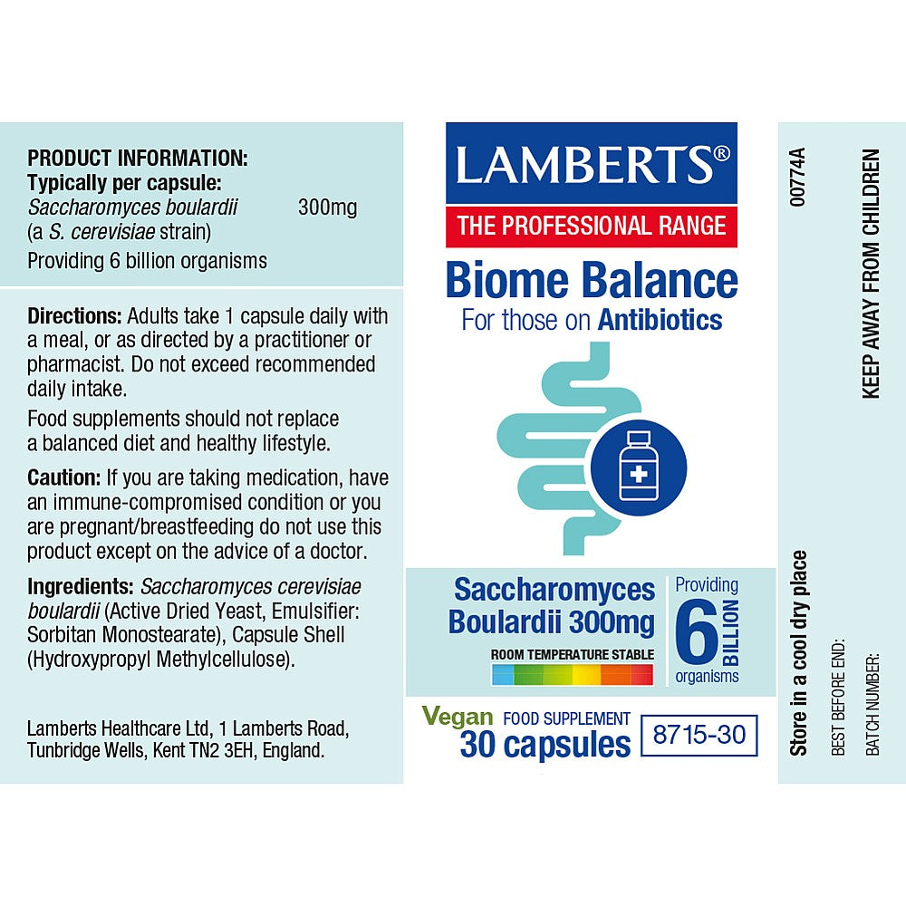 Lamberts Biome Balance (Antibiotics), 30 Capsules | Revital