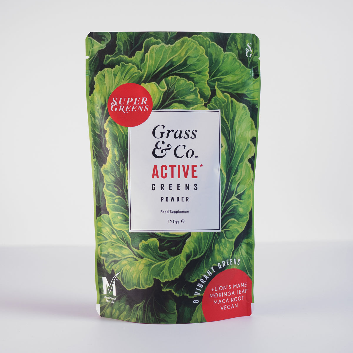 Grass & Co. ACTIVE Super Greens Powder Pouch, 120g | Revital