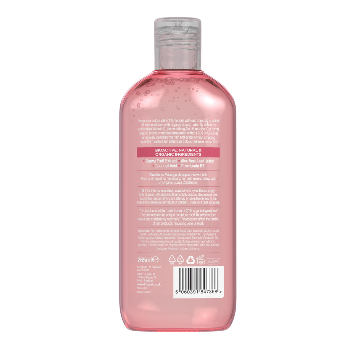 Dr Organic Guava Shampoo, 265ml | Revital