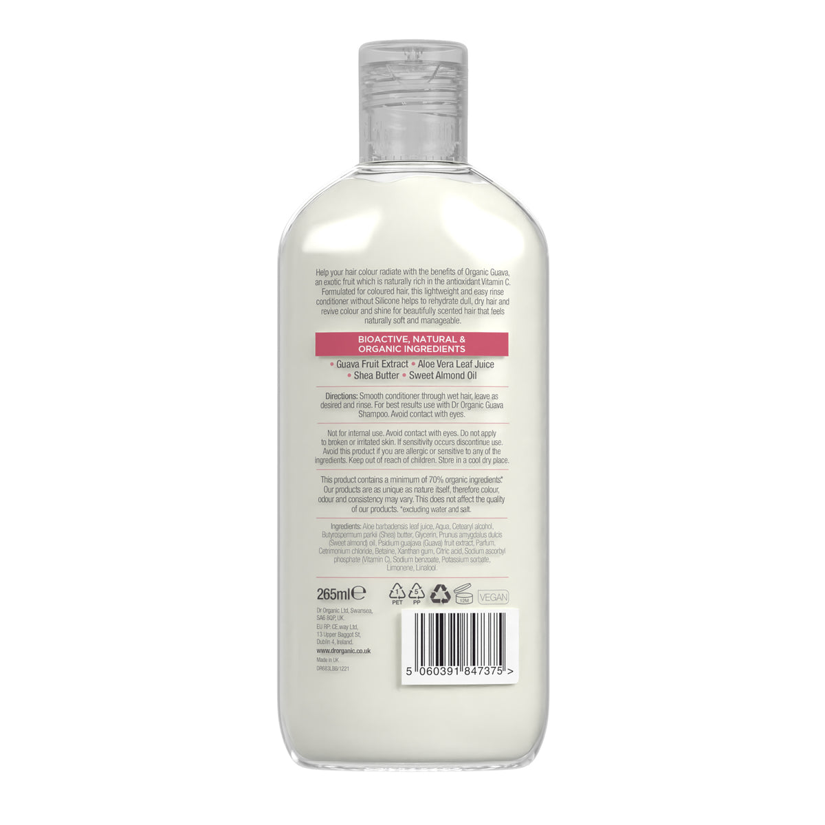 Dr Organic Guava Conditioner, 265ml | Revital