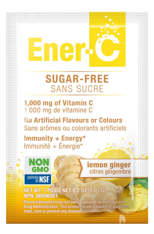 Ener-C Lemon Ginger Sugar Free , 30 Sachets | Revital