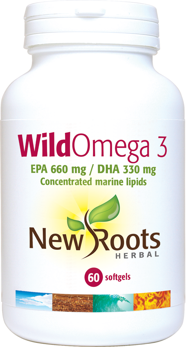 New Roots Herbal Wild Omega-3, 60 Softgels | Revital