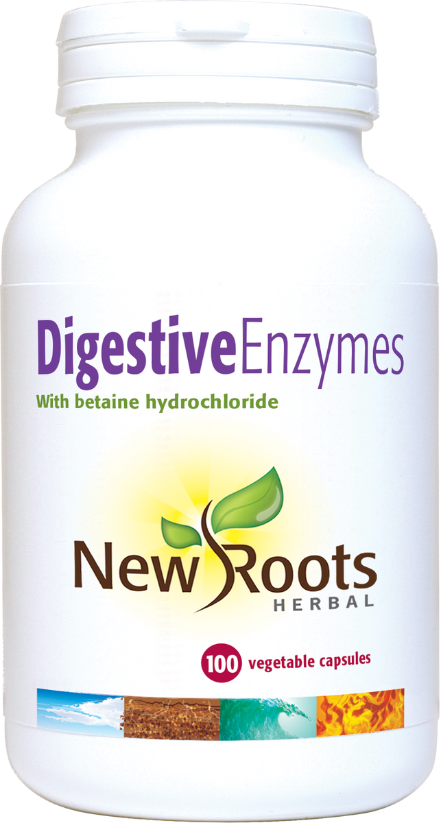 New Roots Herbal Digestive Enzymes, 100 Capsules | Revital