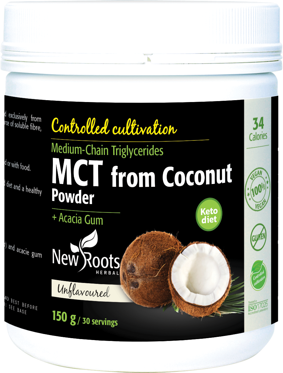 New Roots Herbal MCT from Coconut Powder, 150gr | Revital