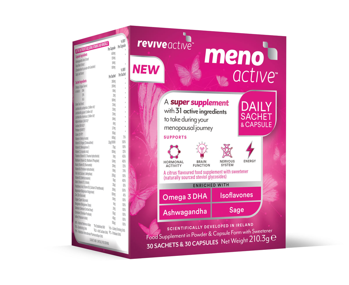 Revive Active Meno Active, 30 Sachets & 30 Capsules- 207.9gr | Revital