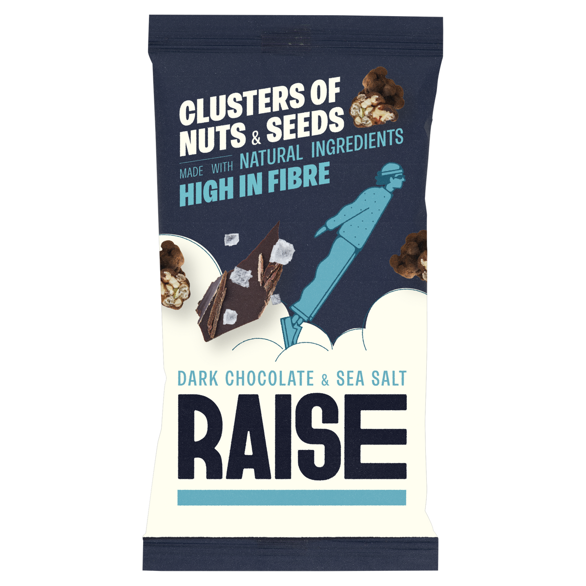 RAISE Snacks Raise Snacks Dark Chocolate Sea Salt Clusters of Nuts and ...