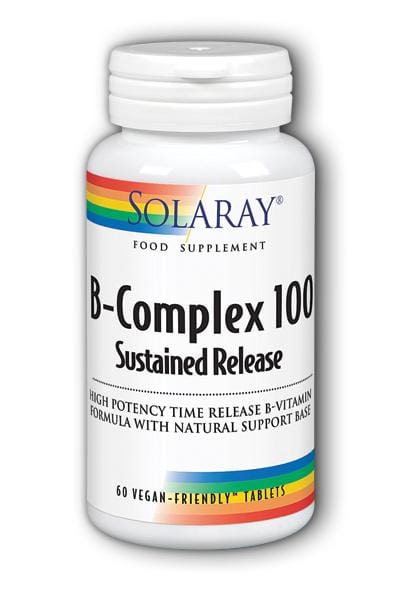 Solaray B-Complex 100 Sustained Release, 60 Tablets | Revital