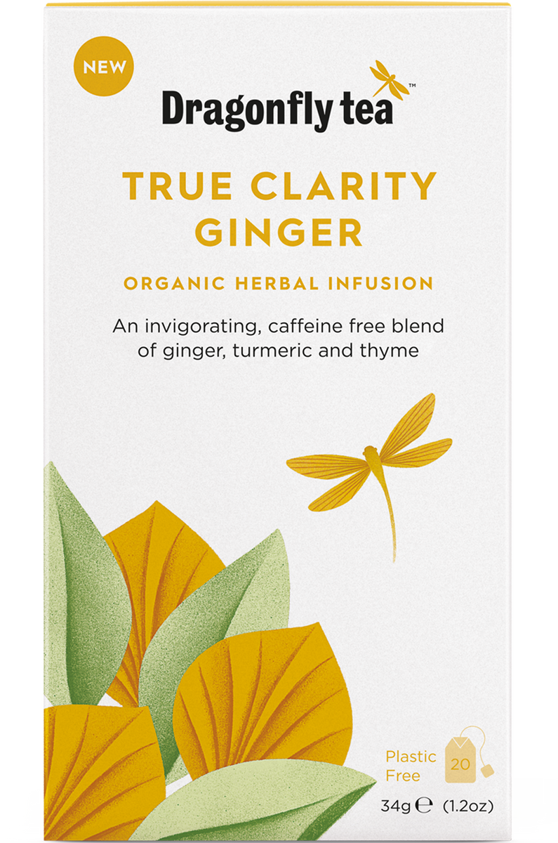 Dragonfly Tea Dragonfly True Clarity Ginger Organic Herbal Infusion, 20 ...