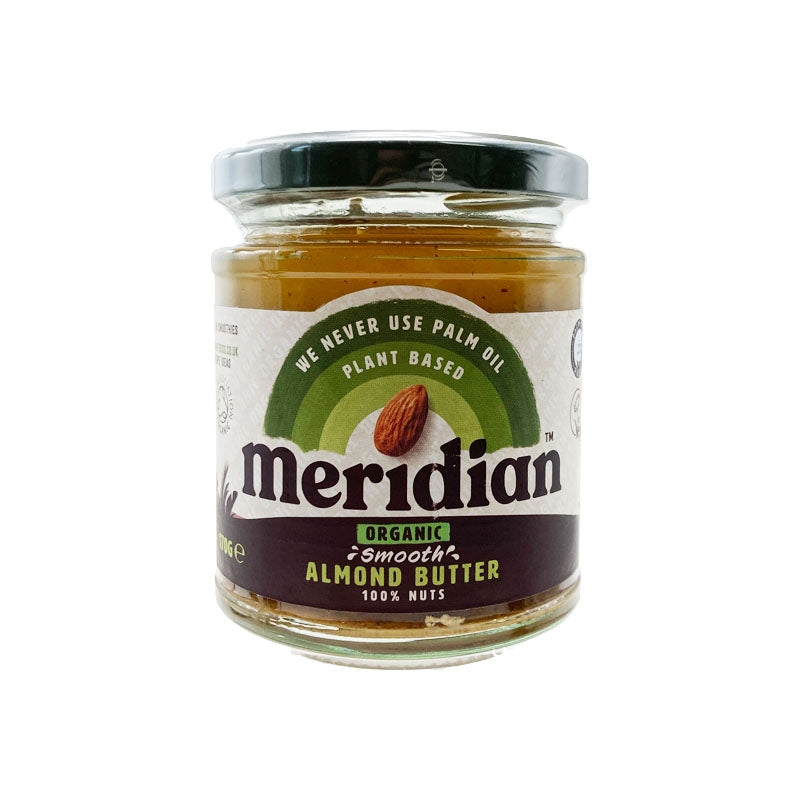 Meridian Organic Smooth Almond Butter, 170gr | Revital