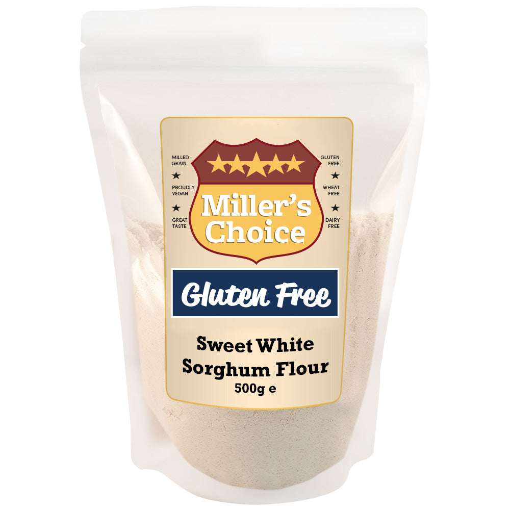 Miller's Choice Gluten Free Sweet White Sorghum Flour, 500gr | Revital