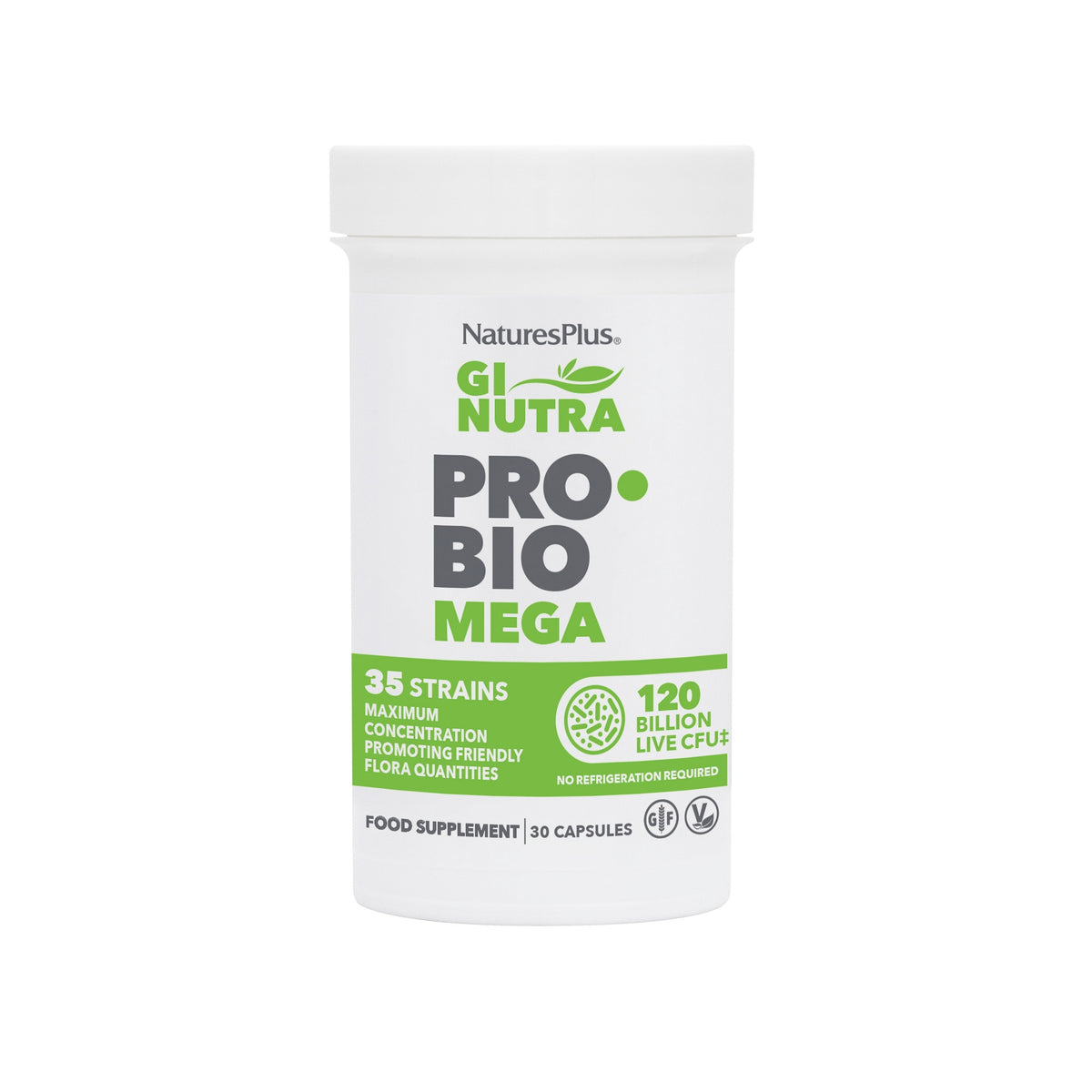 Natures Plus Nature's Plus GI Nutra Pro-Bio Mega- 120 Billion, 30 ...