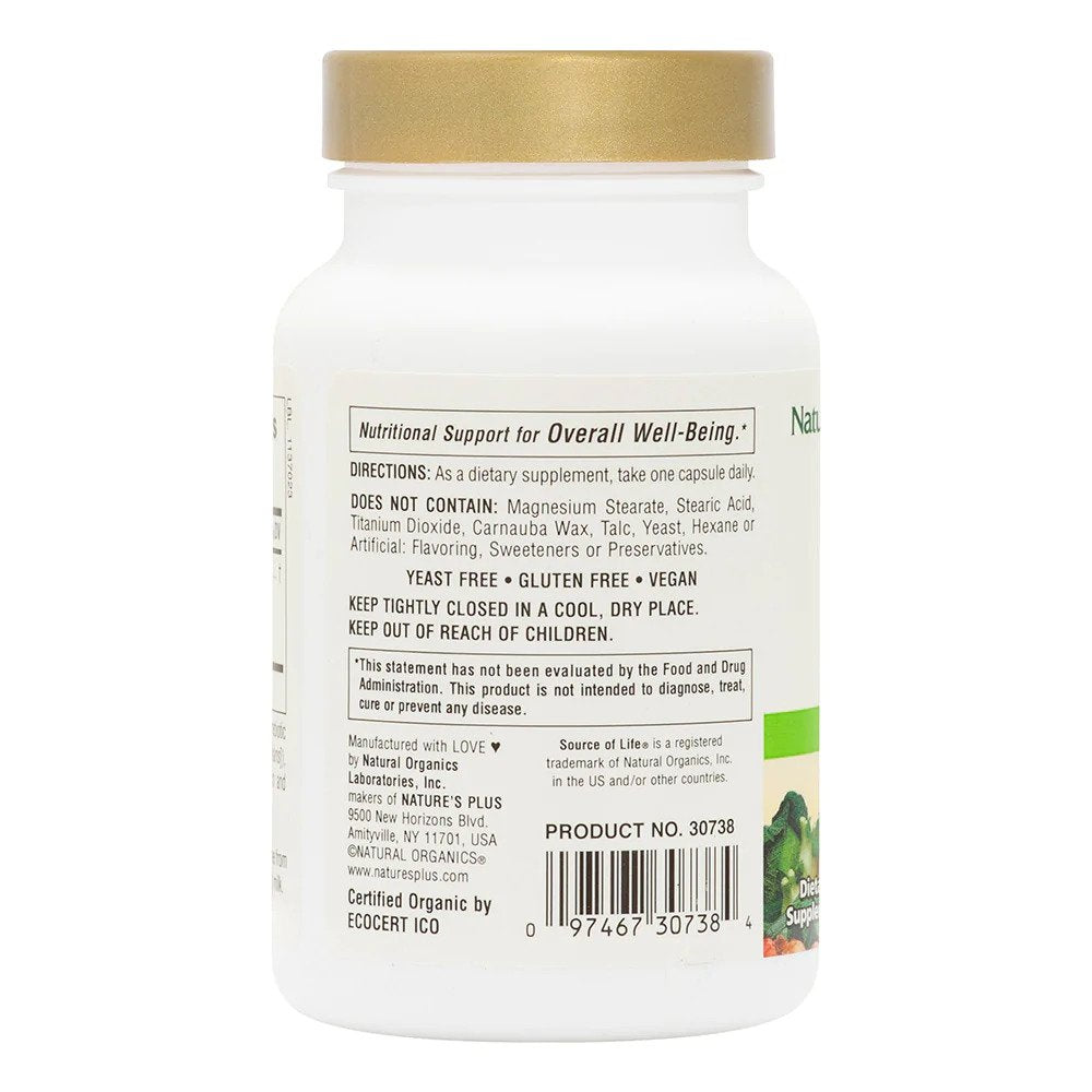 Natures Plus Nature's Plus Source of Life Garden Organic Red Yeast Rice ...