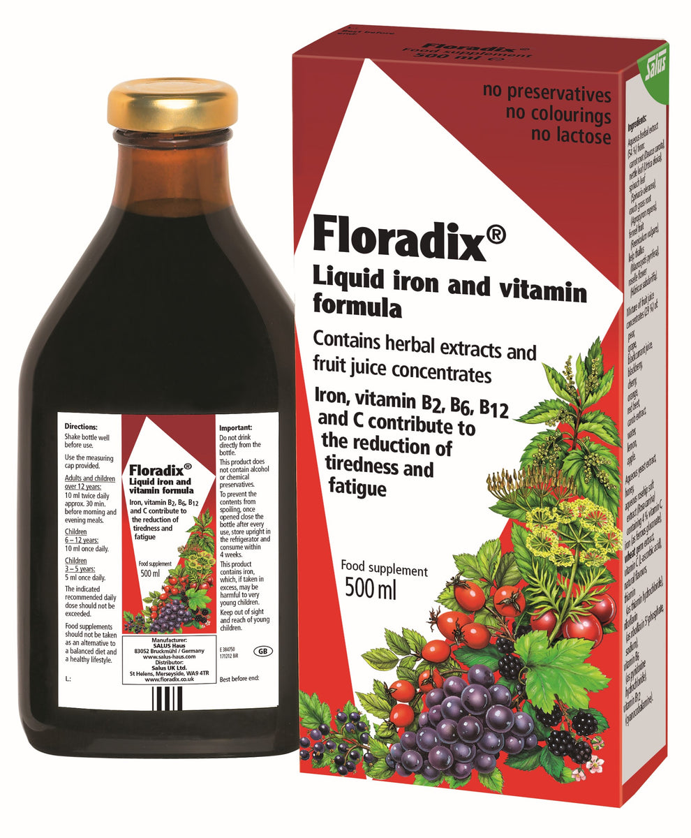 Floradix Liquid Iron Formula, 500ml | Revital
