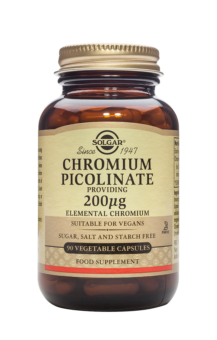 Solgar Chromium Picolinate 200ug, 90 Capsules | Revital