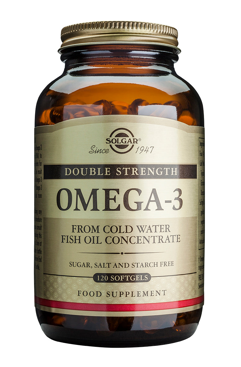 Solgar Double Strength Omega-3 Softgels, 120 Sofgels | Revital