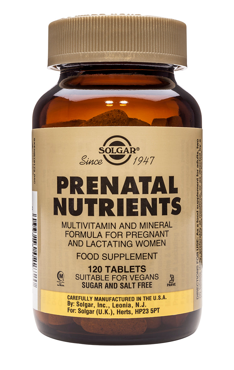 Solgar Prenatal Nutrients, 120 Tablets | Revital