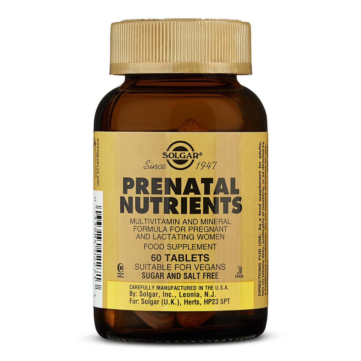 Solgar Prenatal Nutrients, 60 Tablets | Revital