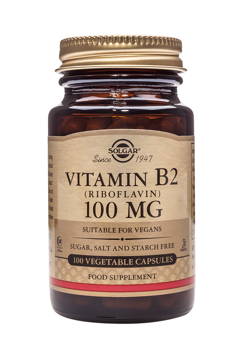 Solgar Vitamin B2-100mg, 100 Capsules | Revital