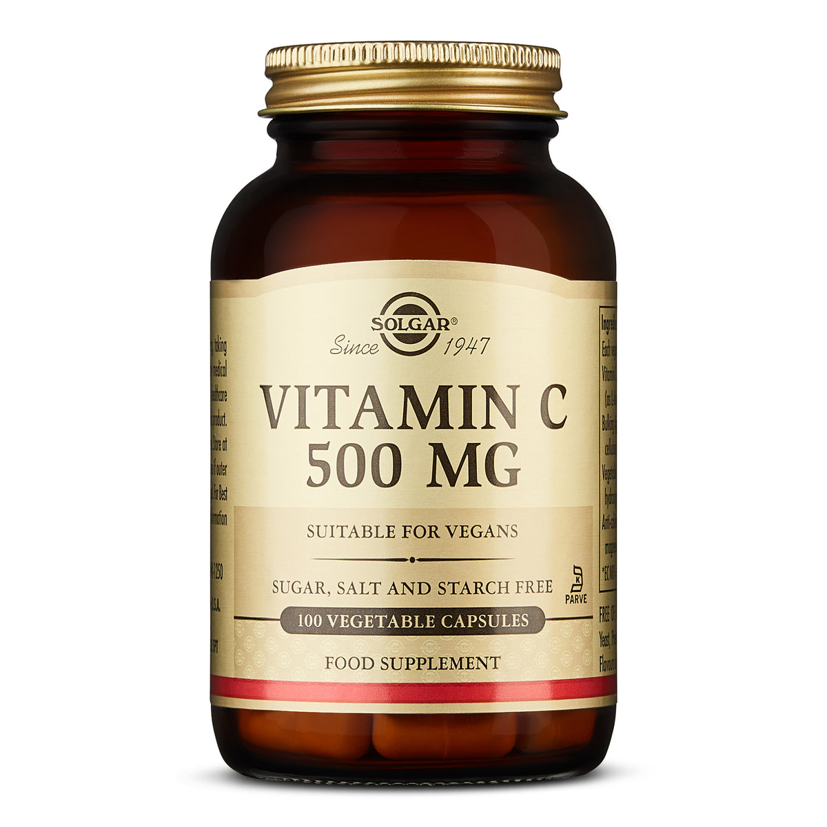Solgar Vitamin C, 500mg, 100 VCapsules | Revital