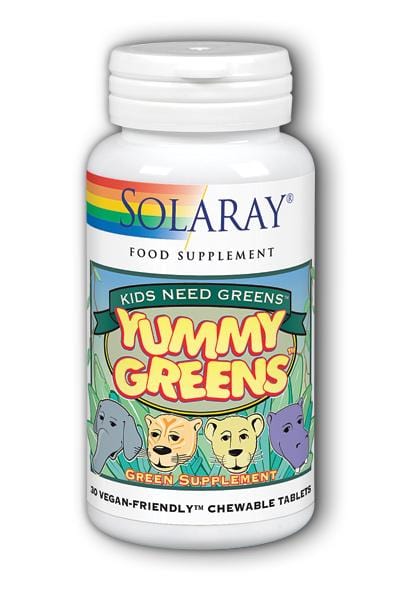 Solaray Yummy Greens, 30 Chewables | Revital