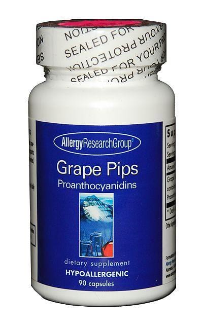 Allergy Research Grape Pips, 300mg, 90 Capsules | Revital