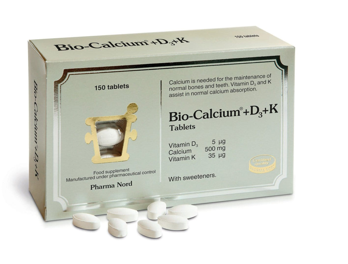 Pharma Nord Bio-Calcium + D3 + K1+k2, 500mg, 150 Tablets | Revital