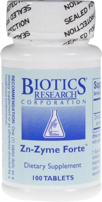 Biotics Research Zn-Zyme 15mg, 100Tabs | Revital