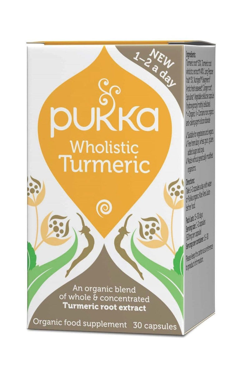 Pukka Herbs Pukka Wholistic Turmeric, 30 Capsules | Revital